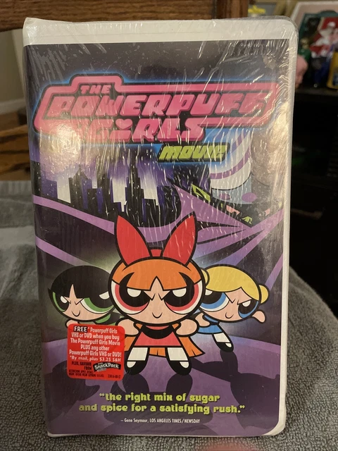 THE POWERPUFF GIRLS Movie VHS 2002 Clam Shell Packaging with Bonus ...