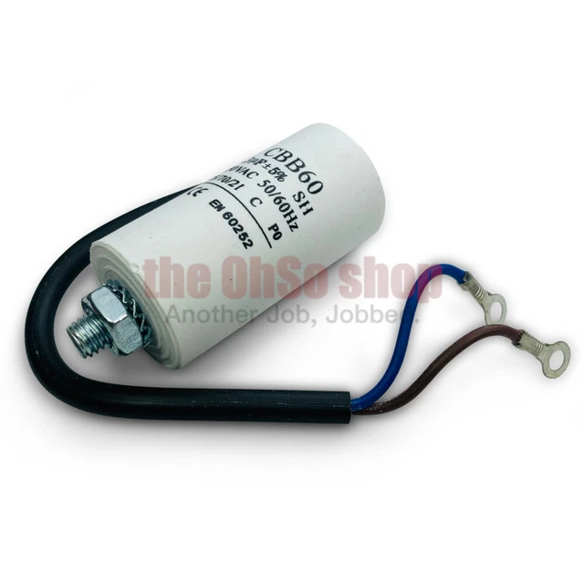 6.3UF FILAIRE CONDENSATEUR CBB60 Démarrage Courir Moteur Pour Air/Eau ...