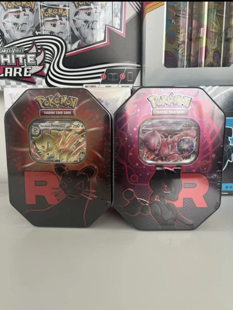POKEMON TCG TEAM Rocket Destined Rivals Tins - x2 - Unopened And Sealed ...