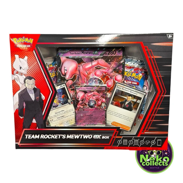 POKÉMON TCG: DESTINED Rivals Team Rocket's Mewtwo Ex Box Sealed $45.00 ...