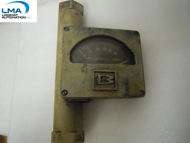 BROOKS INSTRUMENT 3604D10B2K1A Pressure Gauge Flow Meter 0-50 Lpm $199. ...