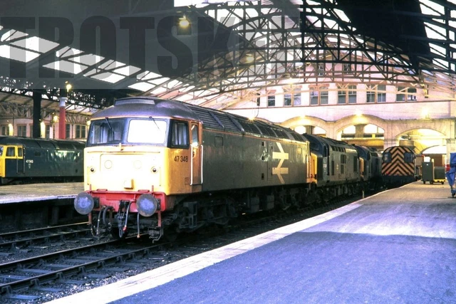 35MM SLIDE BR British Railways Diesel Loco Class 47 47348 Manchester 1986 Orig £4.98 - PicClick UK