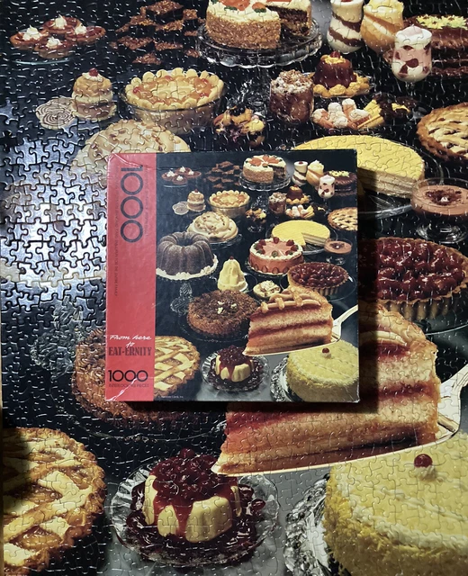 VINTAGE SPRINGBOK PUZZLE FROM HERE TO EAT-ERNITY Vtg Desserts Cookbook ...