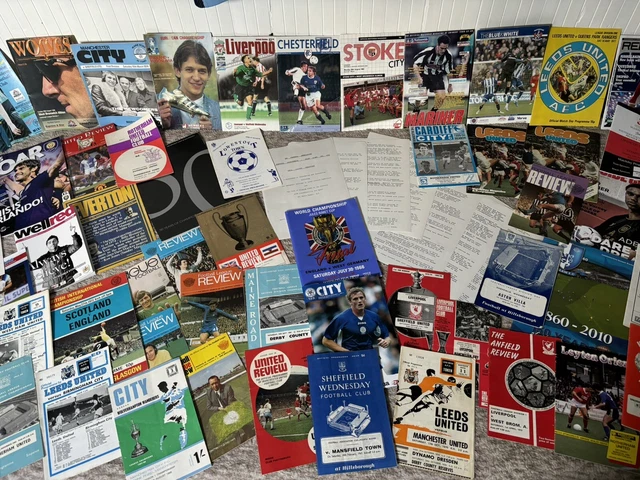 HUGE COLLECTION OF Football Programmes incl 1966 WC Final Programme All ...