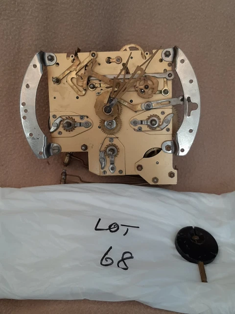 VINTAGE SMITHS ENFIELD Gb Westminster Clock Movement, Hands & Pendulum ...