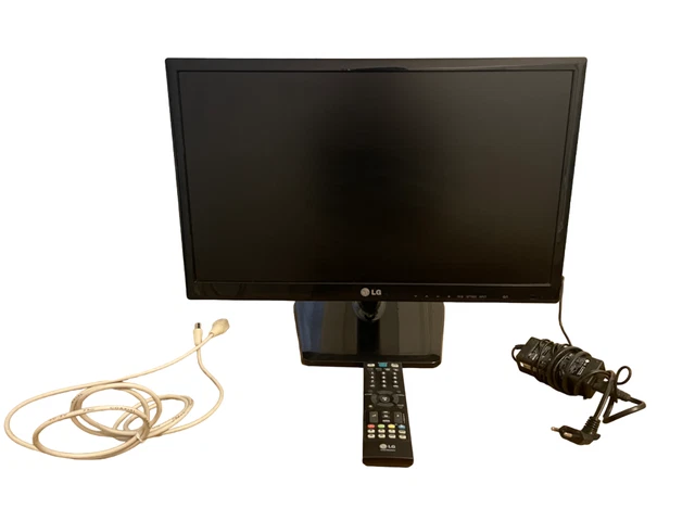 TELEVISORE TV/MONITOR PC Lg Completo Antenna Alimentatore Telecomando 22 Pollici EUR 98,00 ...