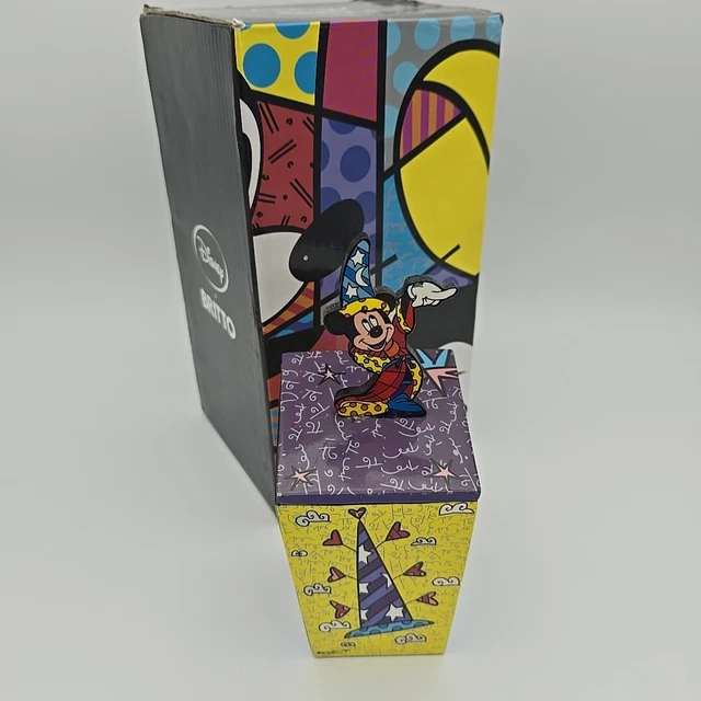 DISNEY ROMERO BRITTO Fantasia Sorcerer Mickey Mouse Pop Art Lidded Box ... DISNEY ROMERO BRITTO Fantasia Sorcerer Mickey Mouse Pop Art Lidded Box ...