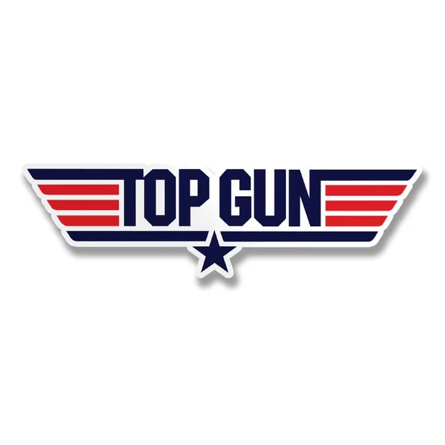TOP GUN 1986 Logo Original Navy Blue Red 12cm Sticker Aufkleber EUR 5 ...