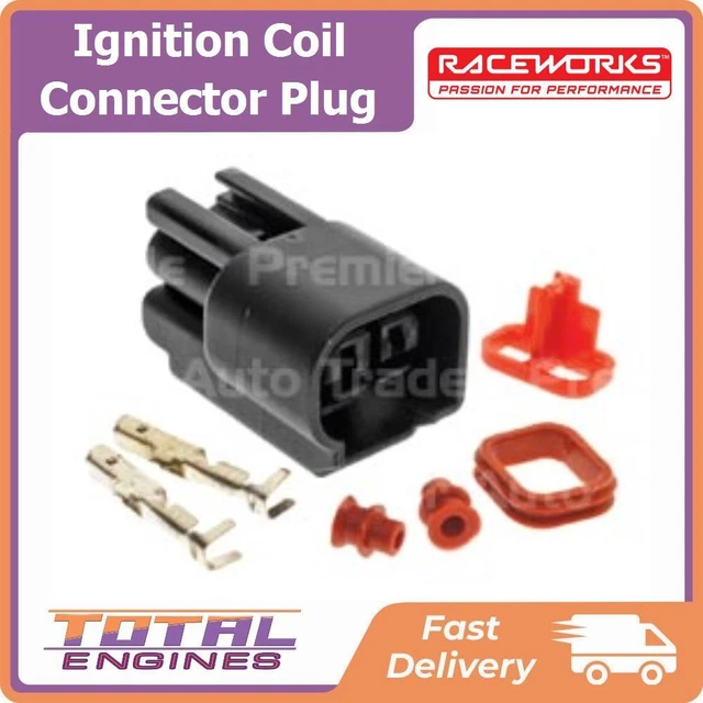 RACEWORKS IGNITION COIL Connector Plug fits Ford Falcon BA/BF 5.4L V8 ...