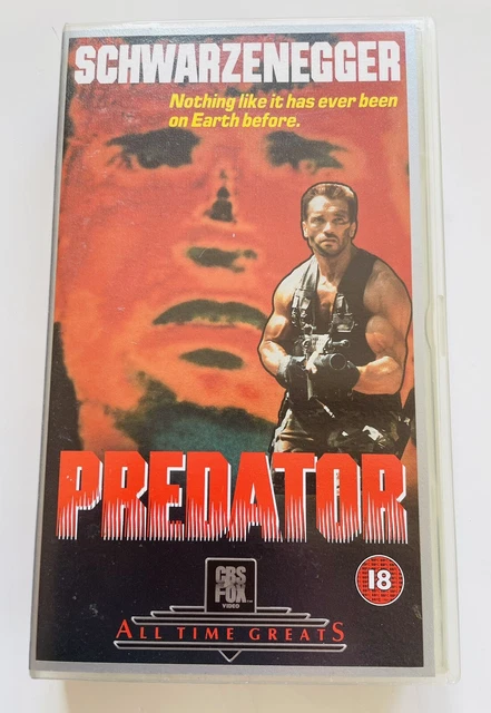 PREDATOR ARNOLD Schwarzenegger - VHS CBS Fox Video All Time Greats 1989 ...