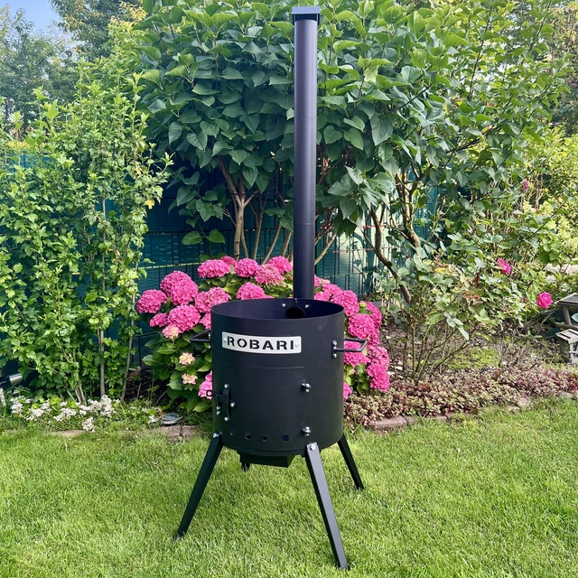 12 L FEUEROFEN mit Schornstein Feuertonne Campingofen für Kasan EUR 169 ...