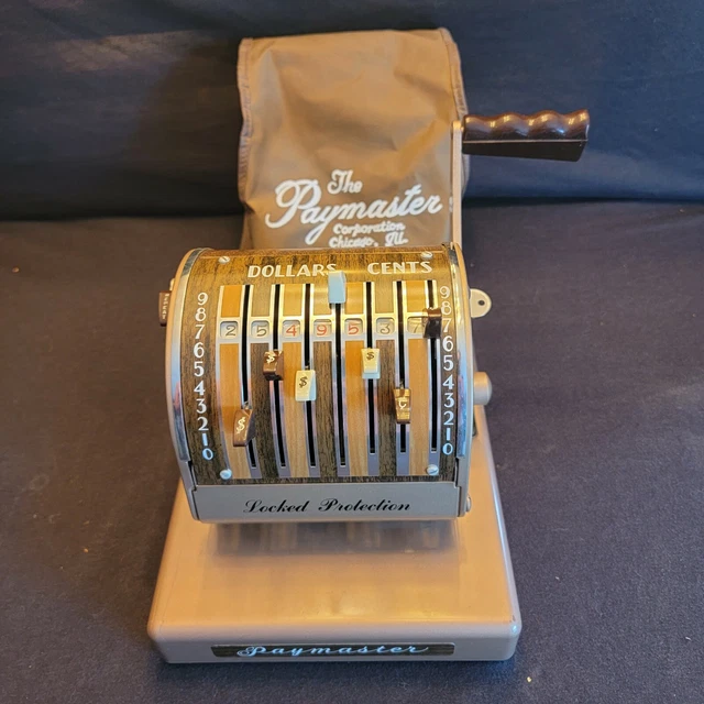 PAYMASTER SERIES X-550 Check Writer Stamping Machine CHICAGO ILLINOIS ...