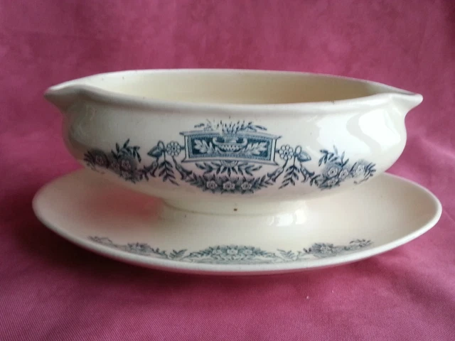 TRÈS BELLE ANCIENNE saucière en faïence fin 19ème début 20ème EUR 15,00 ...