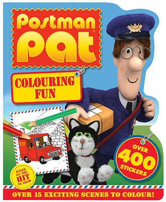 NEW POSTMAN PAT COLOURING FUN over 400 stickers (shaped) £4.95 ...