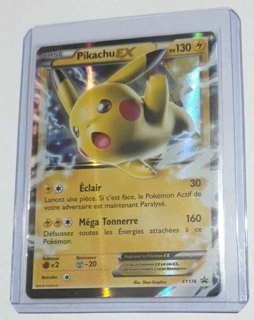 CARTE POKÉMON PIKACHU Ex XY174 Bloc XY Black Star Promos Ultra Rare Fr ...