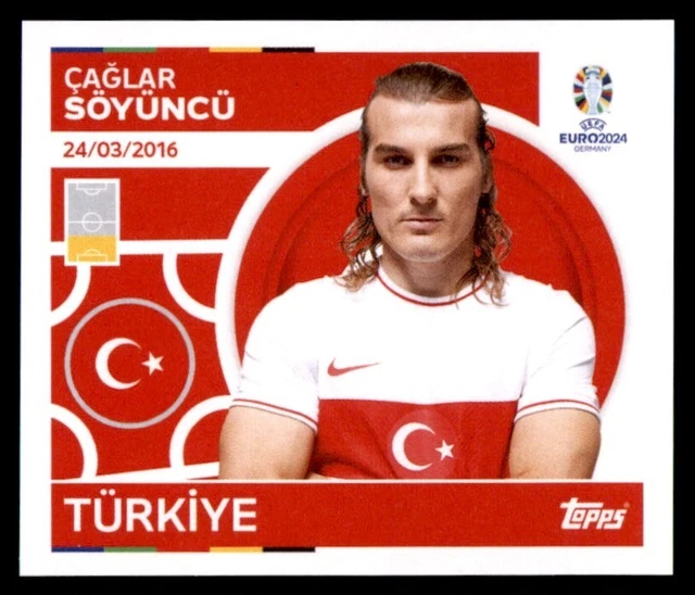 TOPPS EURO 2024 Sticker - Tur1 Turkey Logo - Topps Foil Parallel £4.49 ...