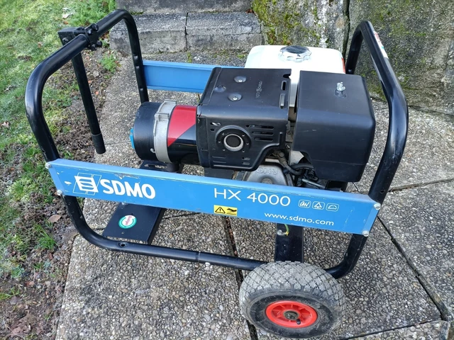 GROUPE ÉLECTROGÈNE HX 4000 sdmo moteur essence état neuf Honda GX 270 ...
