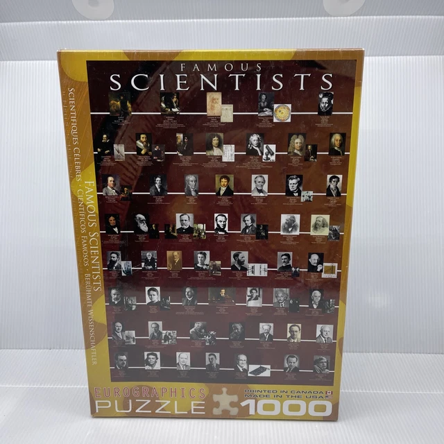 FAMOUS SCIENTISTS 1000 Piece Jigsaw Puzzle by Eurographics* New Sealed ...