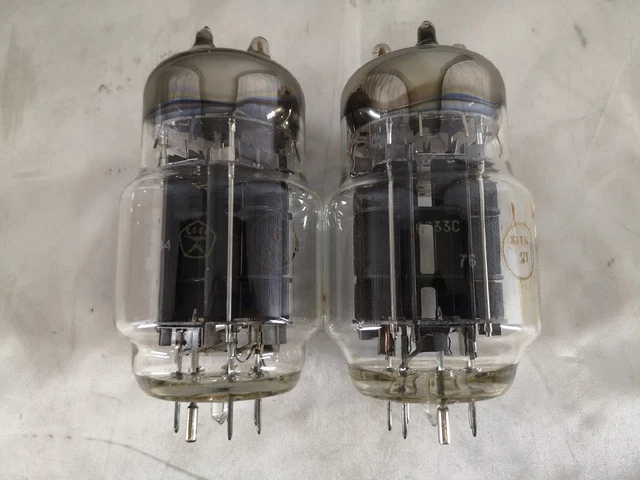 VACUUM TUBES RUSSIAN 6C33C Set Of 2 / Instruction Manual Included Heat ...