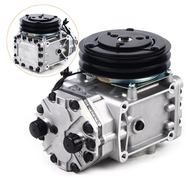 FOR FREIGHLINER KENWORTH Peterbilt York Type A/C Compressor w/2Groove ...