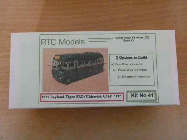 RTC MODELS NO.41 Leyland Tiger FEC/ Chiswick UNBUILT 4mm Scale White ...