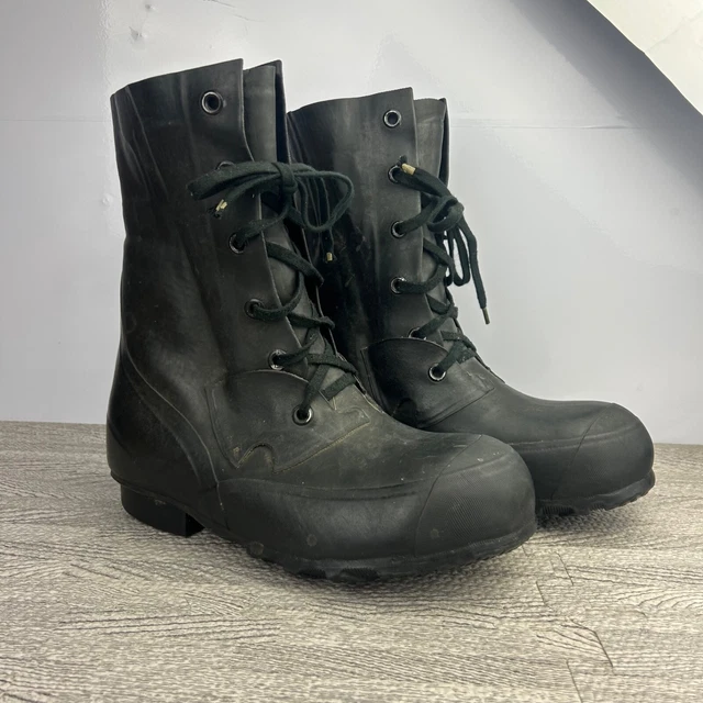VINTAGE US MILITARY Extreme Cold Bunny Boots Black 8 Valve Mickey Vapor ...