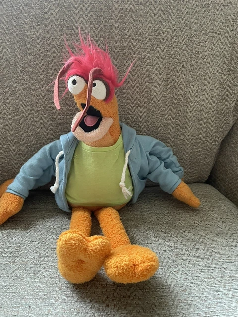 MUPPETS PEPE THE Prawn Plush Disney Store Beanbag Doll 15" Rare ...
