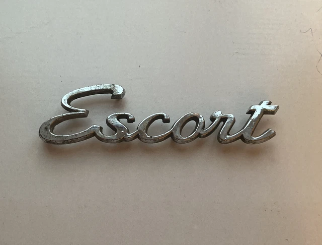 FORD ESCORT MK1 Chrome Badge Emblem £20.00 - PicClick UK