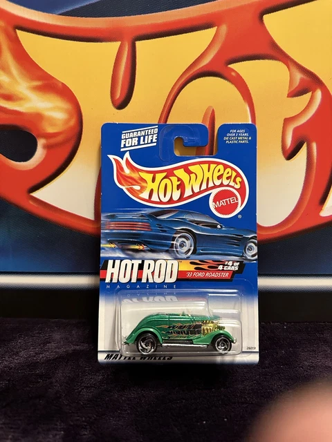 2000 HOT WHEELS, Hot Rod Mag, 33 Ford Roadster, #4/4, vert, neuf dans ...