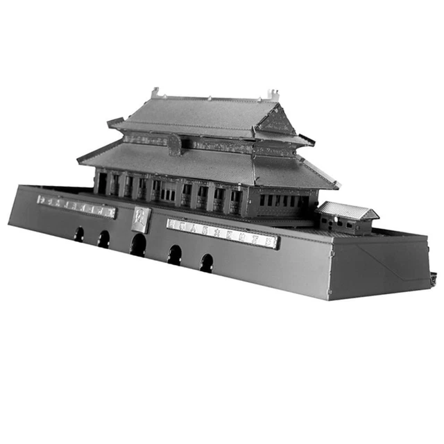 RETRO Chinese Tiananmen History Architecture Statue 3D Metal EUR 7,92 ...