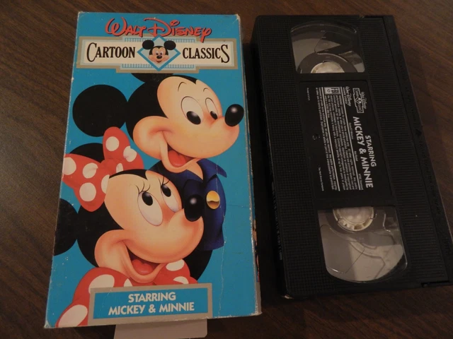 STARRING MICKEY & Minnie Mouse Walt Disney Vhs Cartoon Classics Volume ...