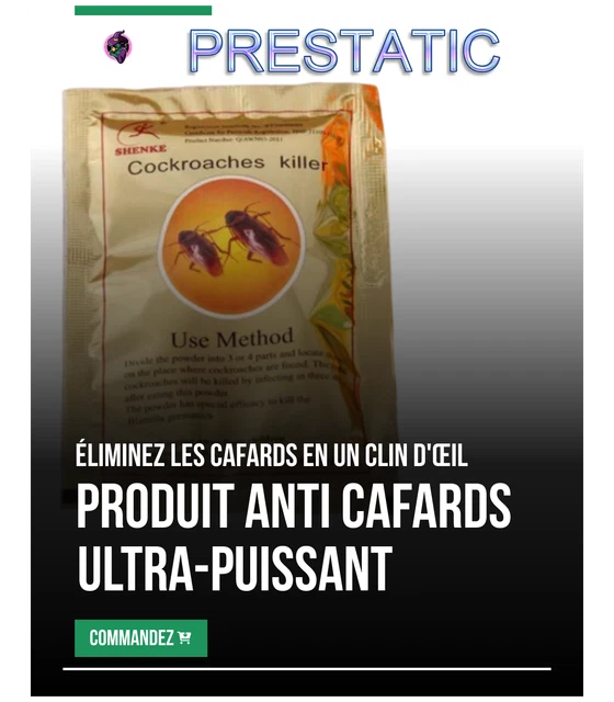 UN PUISSANT INSECTICIDE en poudre conçu pour lutter contre les CAFARS ...