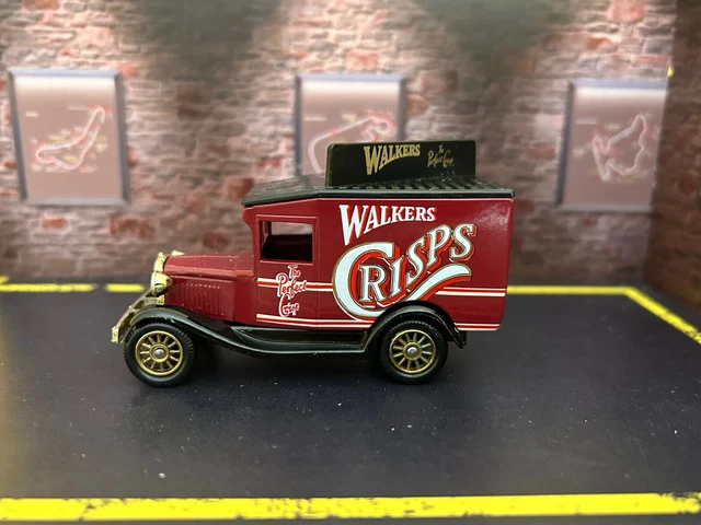 FORD MODEL A Van Walkers Crisps American Vintage Car Model Diecast Toy ...
