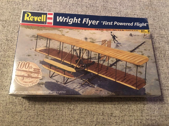 REVELL MODEL AIRPLANE KIT WRIGHT FLYER FIRST POWER FLIGHT 1/39 Scale ...