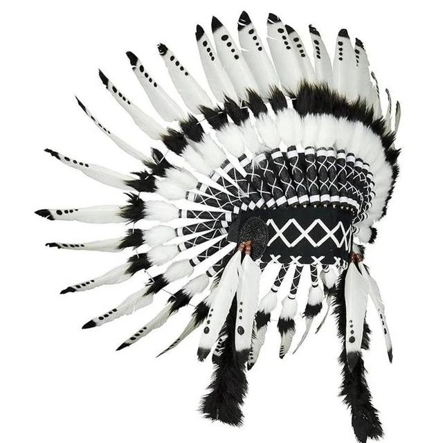 INDIAN ARTIFICIAL FEATHER Headdress Decorative Dressing up Cosplay Headwear for £16.91 - PicClick UK
