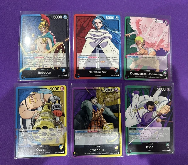 ONE PIECE CARD Game-Kingdoms of Intrigue OP04 English full set of 6 Leader cards EUR 7,26 ...