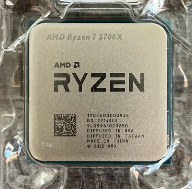 AMD RYZEN 7 5700X AM4 CPU Processor 65W 3.4 GHz up to 4.6GHz 8-Cores R7 ...