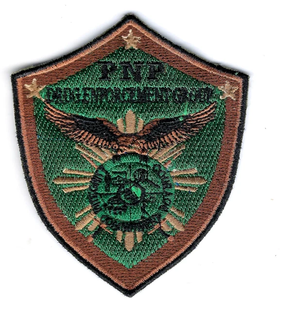 PHILIPPINE NATIONAL POLICE PNP Narcotics Drug Enforcement Brown Green ...