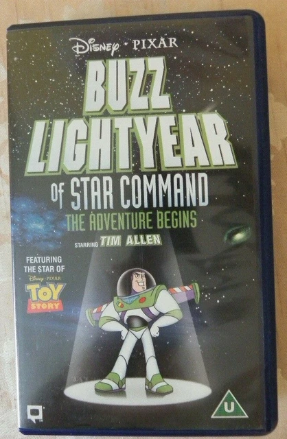 BUZZ LIGHTYEAR OF Star Command Toy Story Animated VHS Video Cassette ...