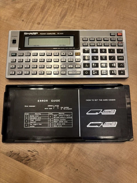 SHARP PC-1430 POCKET Computer Taschenrechner Vintage 80er Jahre EUR 32,00 - PicClick DE
