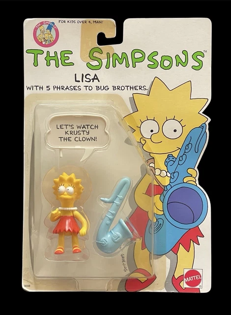 VINTAGE MATTEL 1990 The Simpsons Lisa Simpson Action Figure Original ...