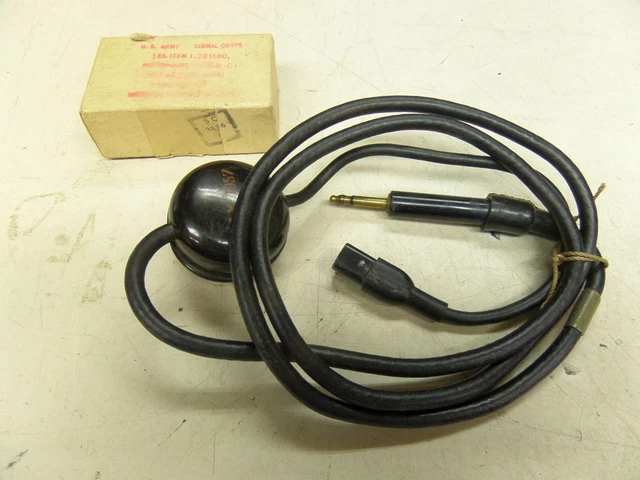 MICROPHONE ANB-M-C1, SIGNAL Corps wwii radio Royal Air Force army radio ...