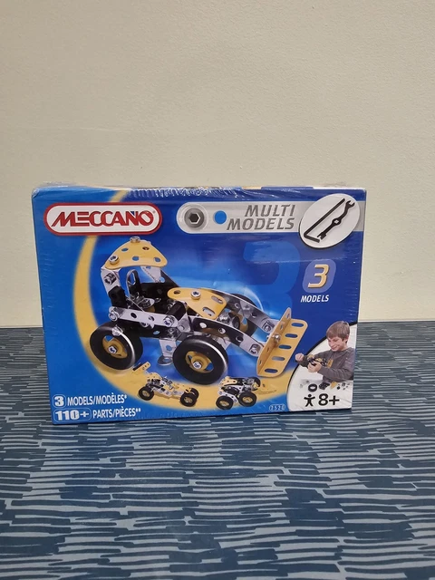 MECCANO MULTI MODELS 3 Models In One Box 2520 Metal Building Set Toy ...