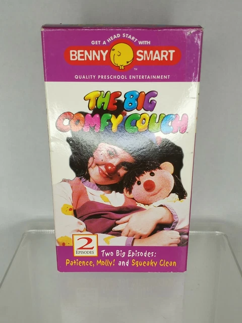 VHS CASSETTE THE Big Comfy Couch Patience Molly & Squeaky Clean ~ AS-IS ...