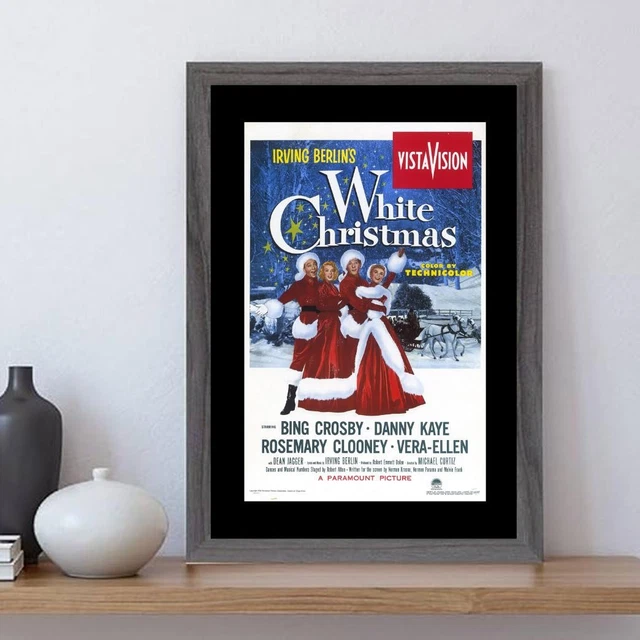 WHITE CHRISTMAS MOVIE Poster Repro A4 Size Mounted £6.50 - PicClick UK