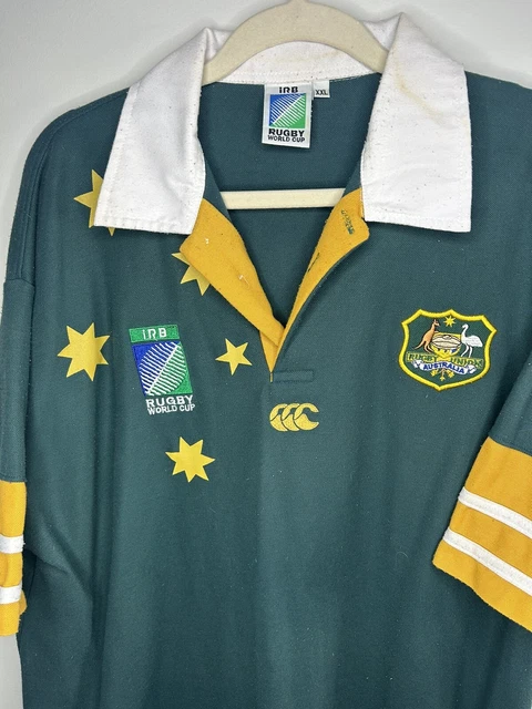 Vintage Australian Wallabies Rugby World Cup Jersey Mens Size 2xl
