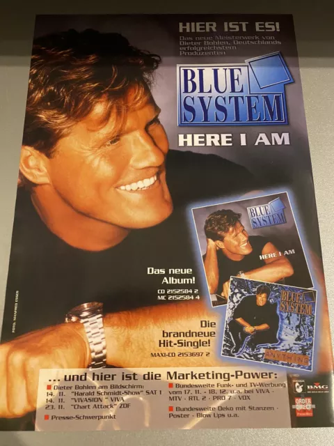 BLUE SYSTEM / Dieter Bohlen / Stefan Raab Werbeanzeige / Zeitschrift ... BLUE SYSTEM / Dieter Bohlen / Stefan Raab Werbeanzeige / Zeitschrift ...