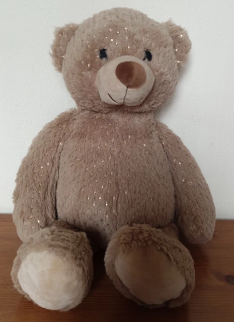DAMART GOLD GLITTER Soft Brown Teddy Bear £1.16 - PicClick UK