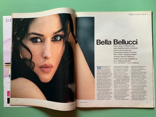 YOU MAG 18/03/2001 MONICA BELLUCCI Charlotte Church Benedick Bates ...