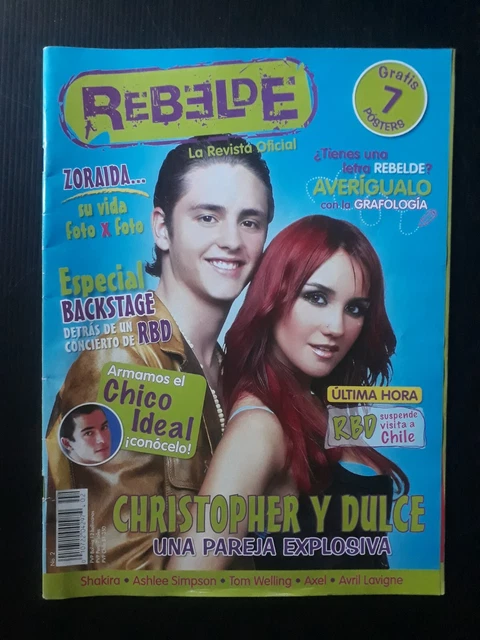 REBELDE RBD MAGAZINE Revista Oficial Christopher Y Dulce Maria # 2 ...